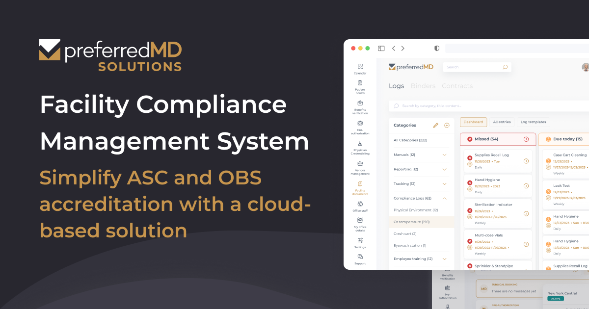 ASC Compliance Documentation System | PreferredMD